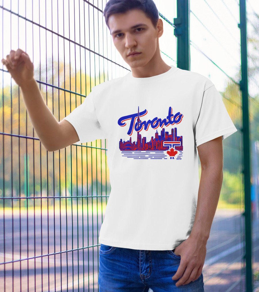 Toronto Blue Jays Skyline 2026 Canadian Baseball T-Shirt
