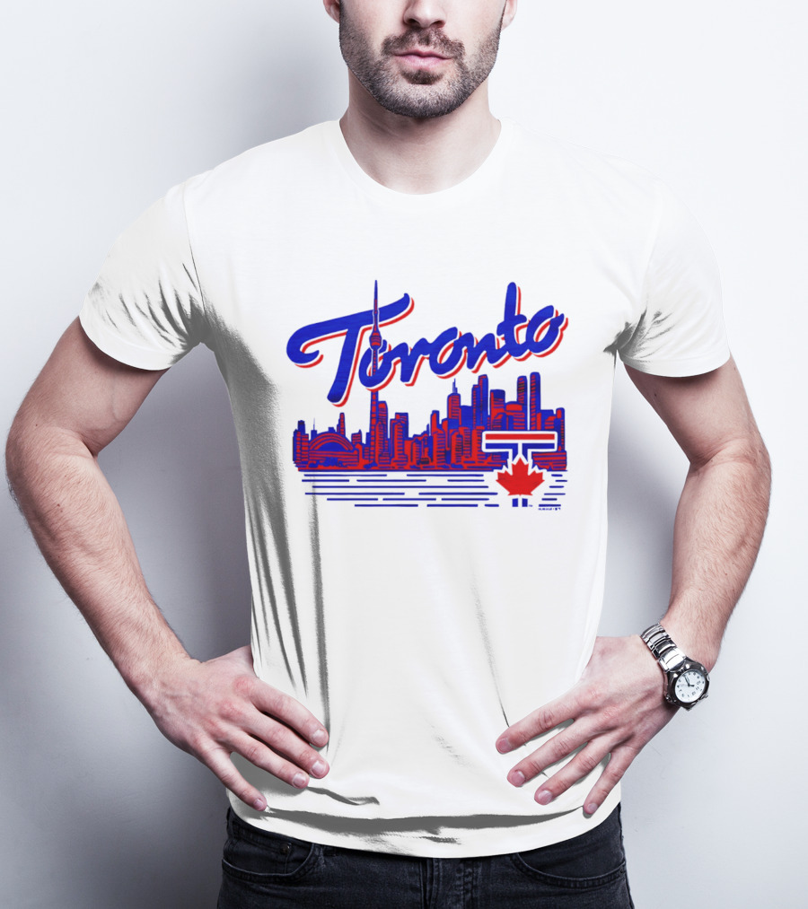 Toronto Blue Jays Skyline 2026 Canadian Baseball T-Shirt