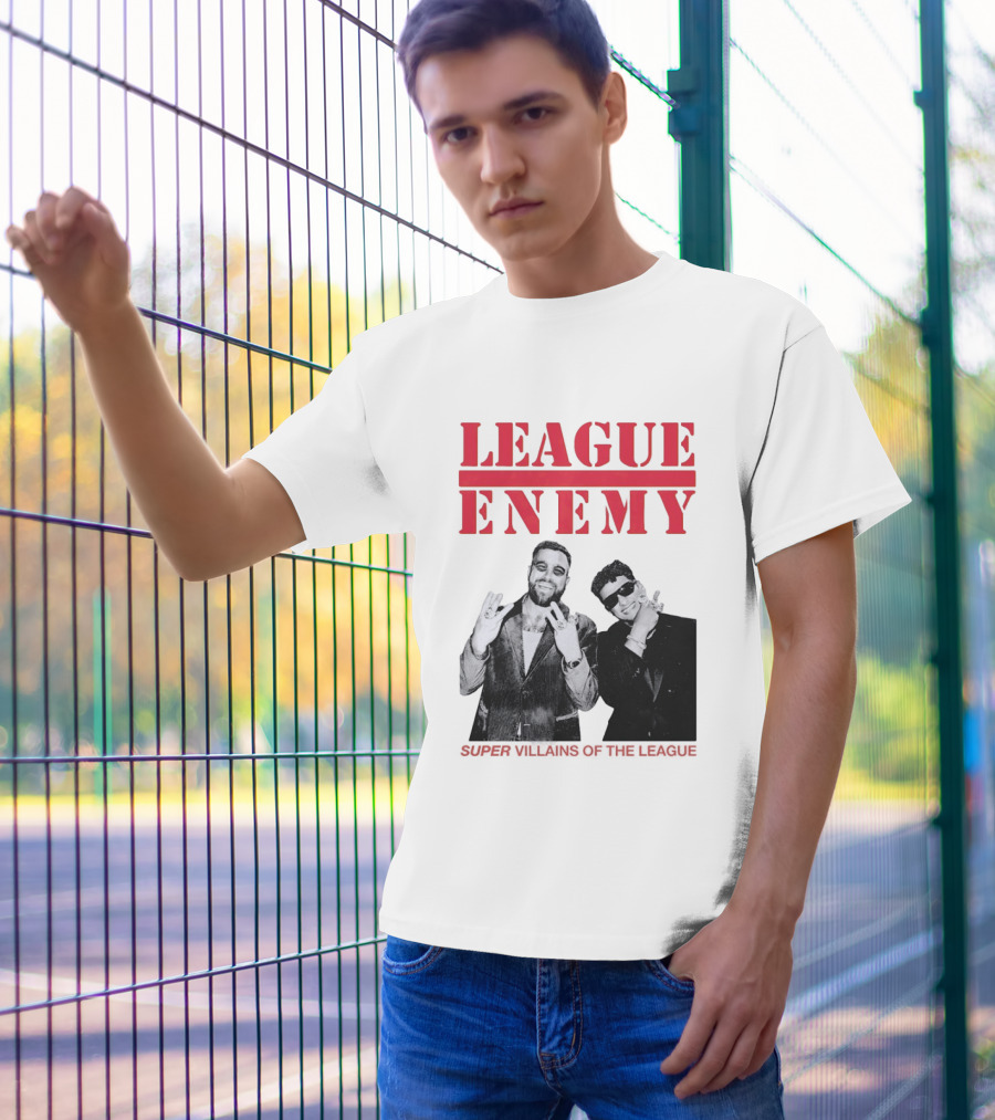 League Enemy Super Villains Of The League Patrick Mahomes Travis Kelce T-Shirt