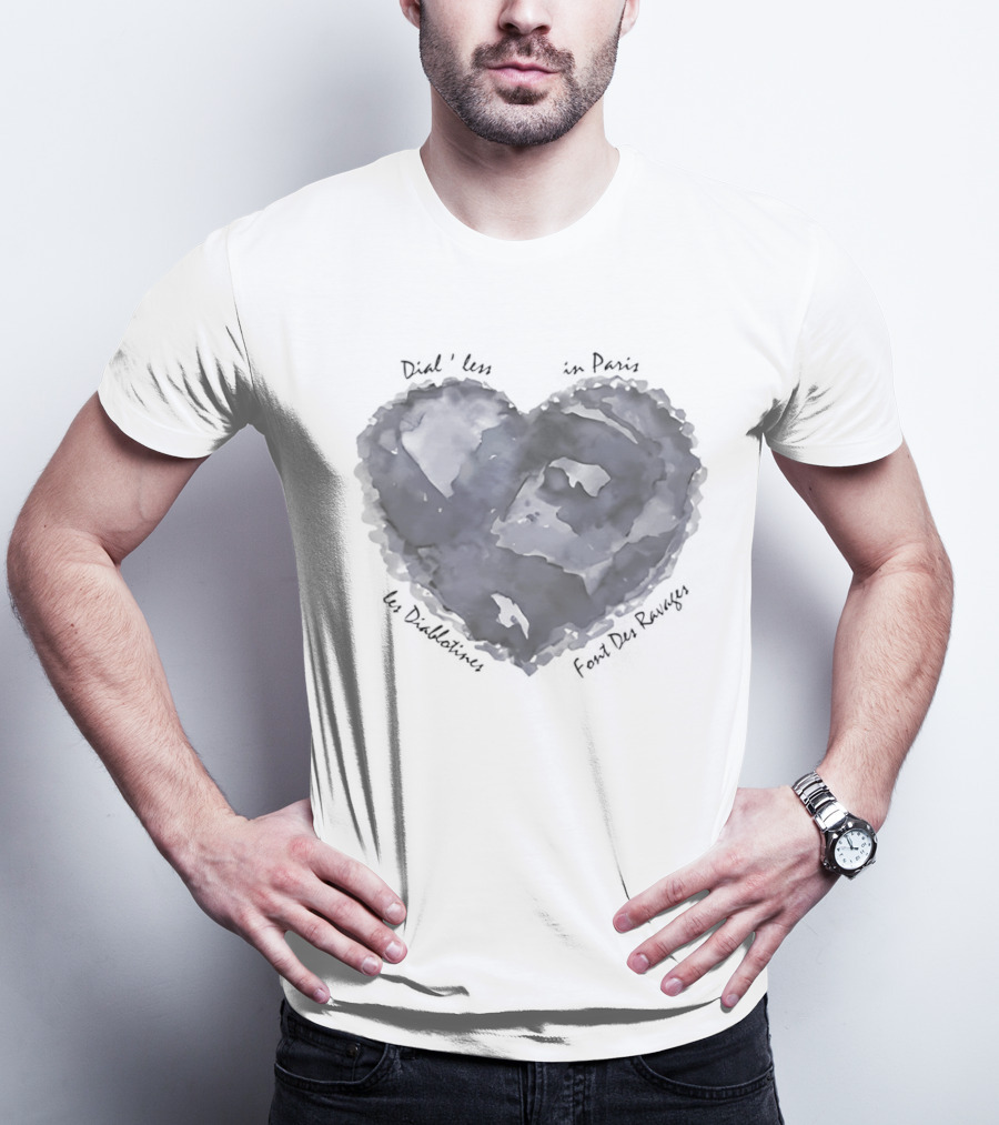 Blue Heart Les Diablotines Font Des Ravages Paris Dial'less T-Shirt