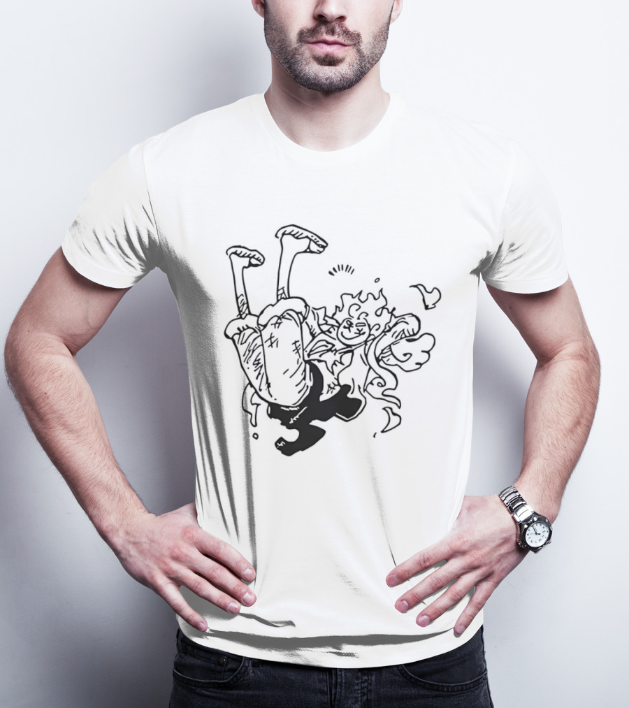 Luffy Gear Fifth Transformation Energetic Pose One Piece 5 T-Shirt