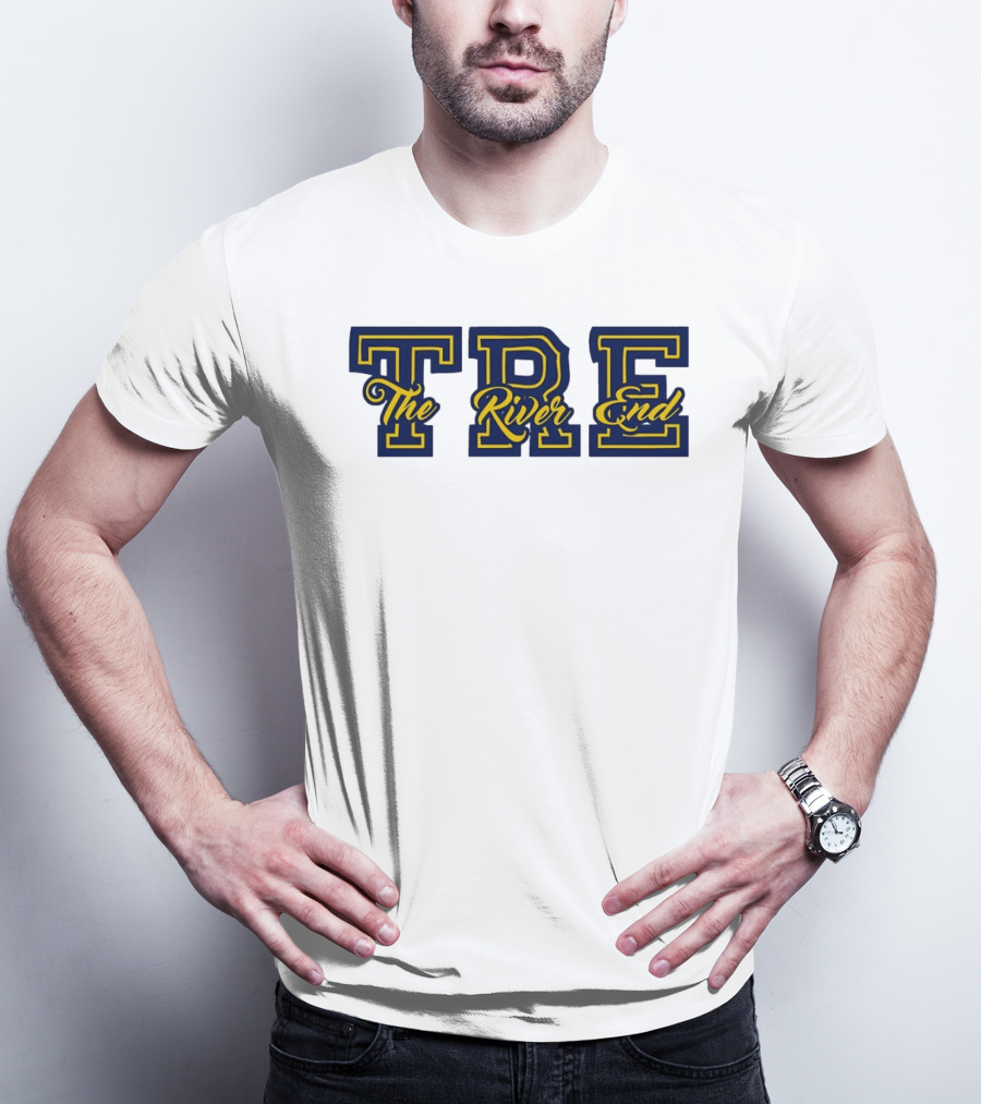 TRE The River End Supporters Section Bold Lettering T-Shirt