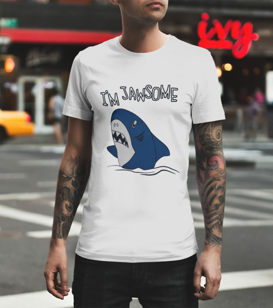 I'm Jawsome Shark Meme Fun Cartoon T-Shirt