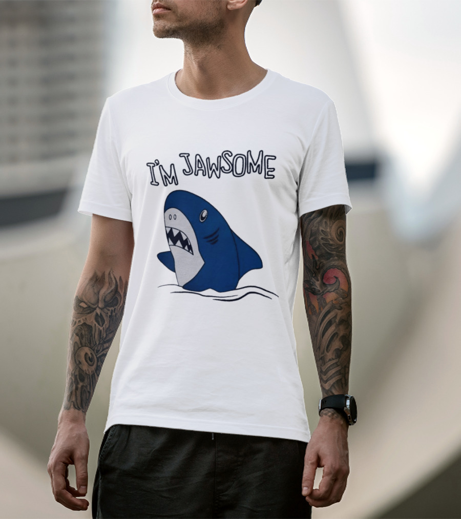 I'm Jawsome Shark Meme Fun Cartoon T-Shirt