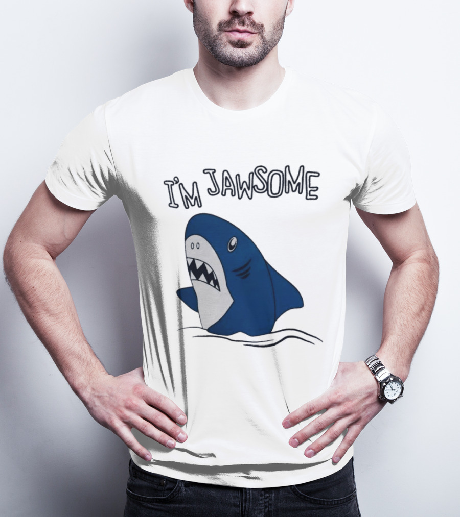 I'm Jawsome Shark Meme Fun Cartoon T-Shirt