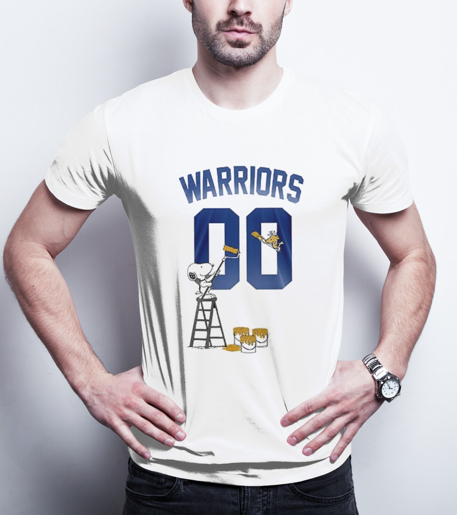 Warriors 00 Snoopy Shut Up And Dribble Collaboration With Woodstock T-Shirt