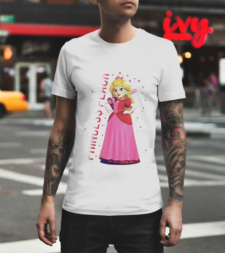 Princess Peach Animated Character Princess Peach The Movie T-Shirt