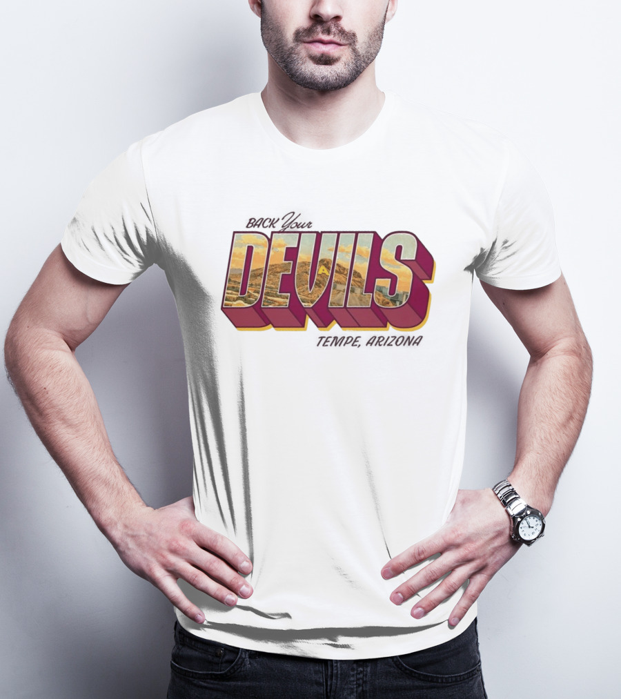 Sun Devil Athletics Back Your Devils Landscape T-Shirt