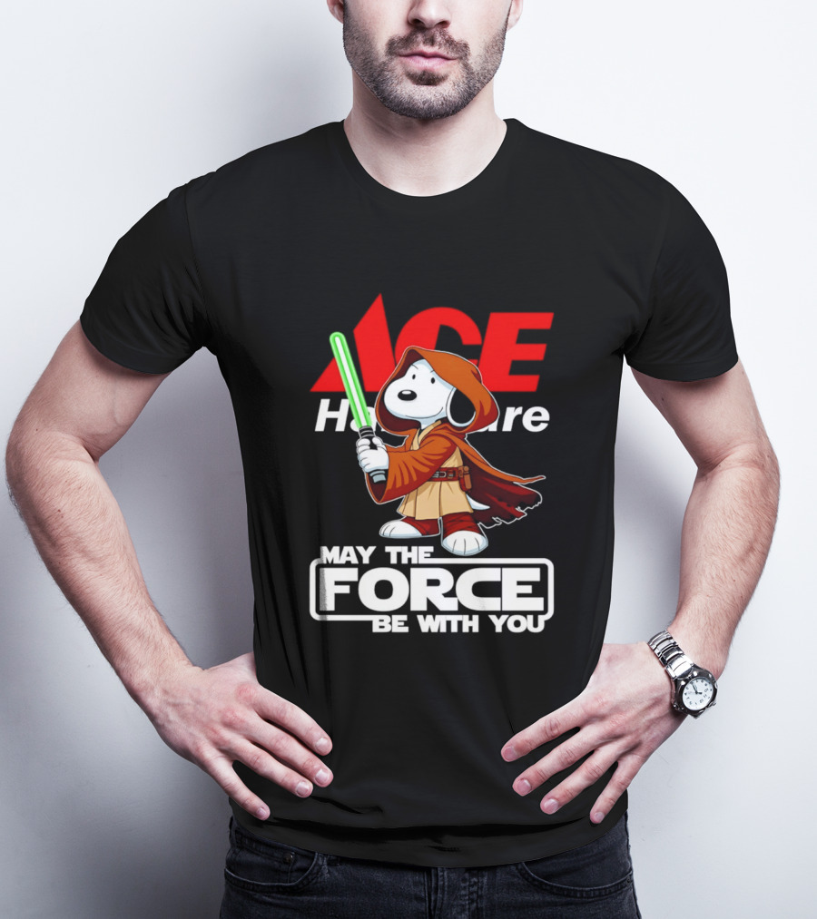 ACE Hardware May The Force Be With You Snoopy Star Wars T-Shirt