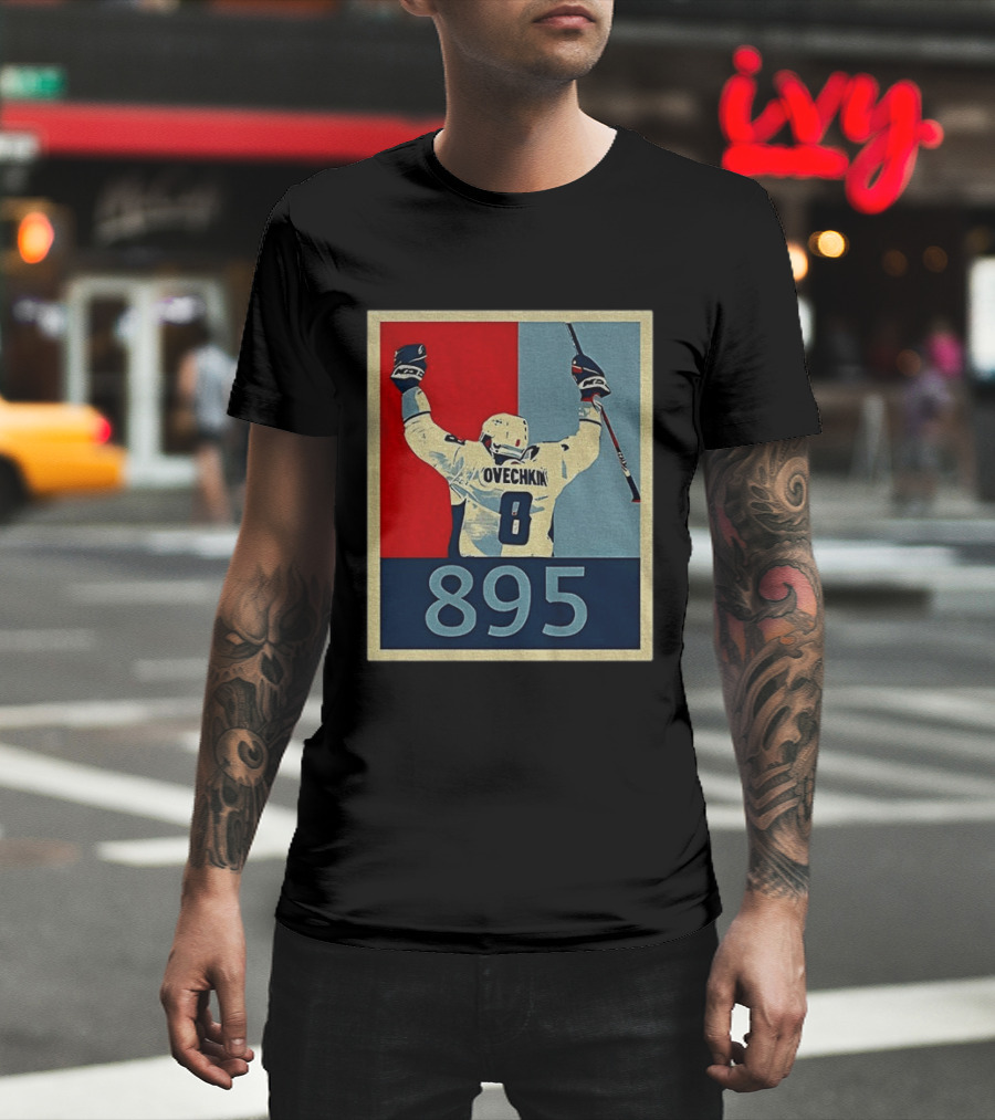 Ovechkin 895 Washington Capitals Hockey Record T-Shirt