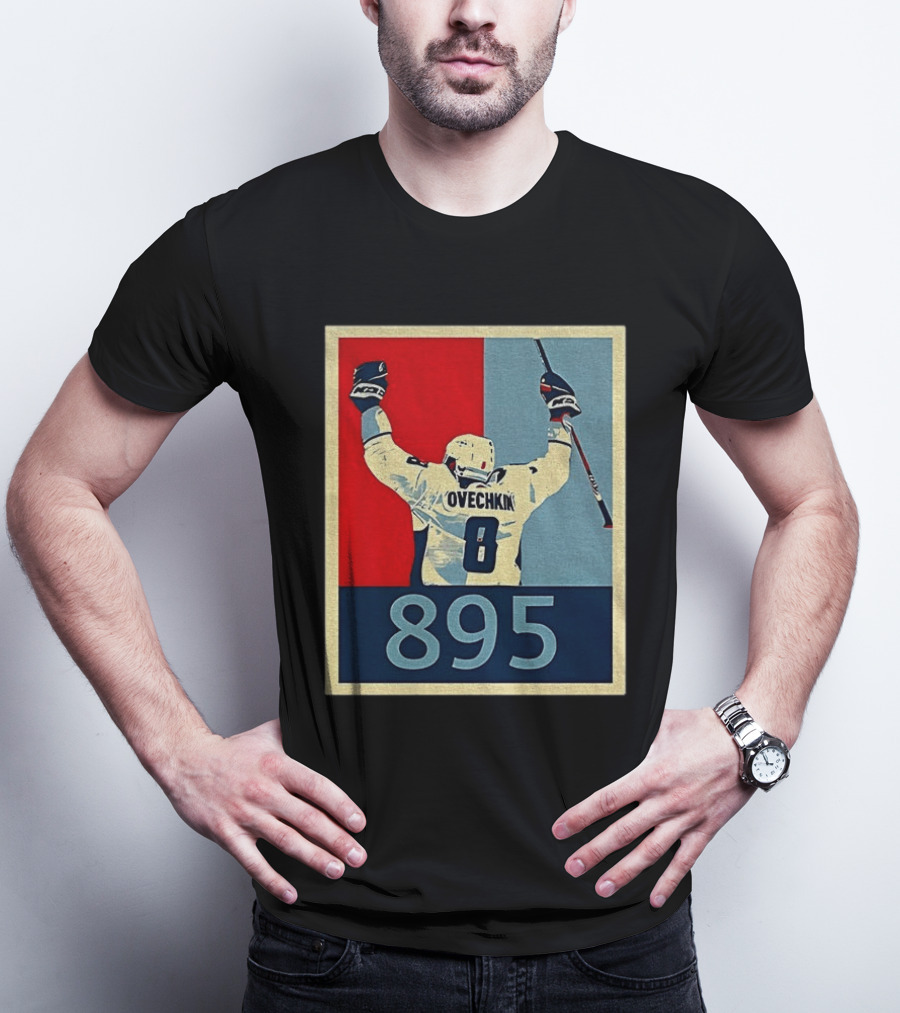 Ovechkin 895 Washington Capitals Hockey Record T-Shirt