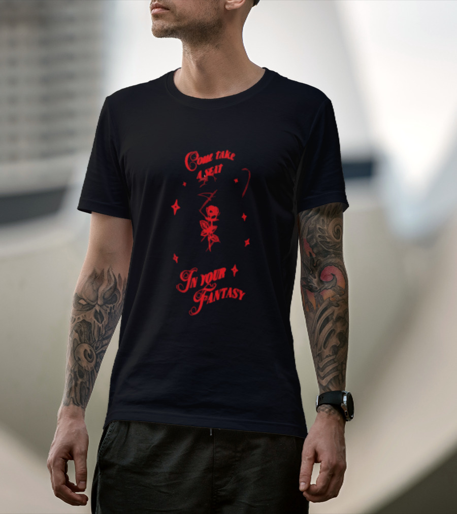 Ateez Come Take A Seat In Your Fantasy Tour 2026 Rose T-Shirt