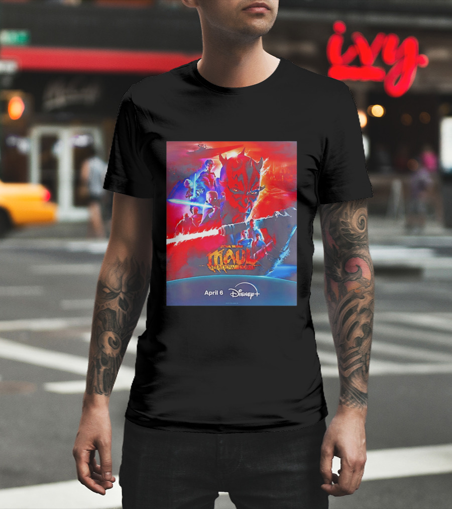 Star Wars Maul Shadow Lord Disney Plus April 6 2026 T-Shirt