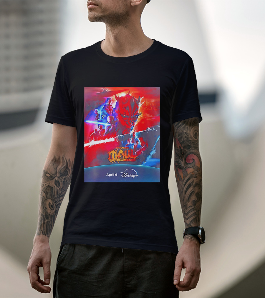 Star Wars Maul Shadow Lord Disney Plus April 6 2026 T-Shirt