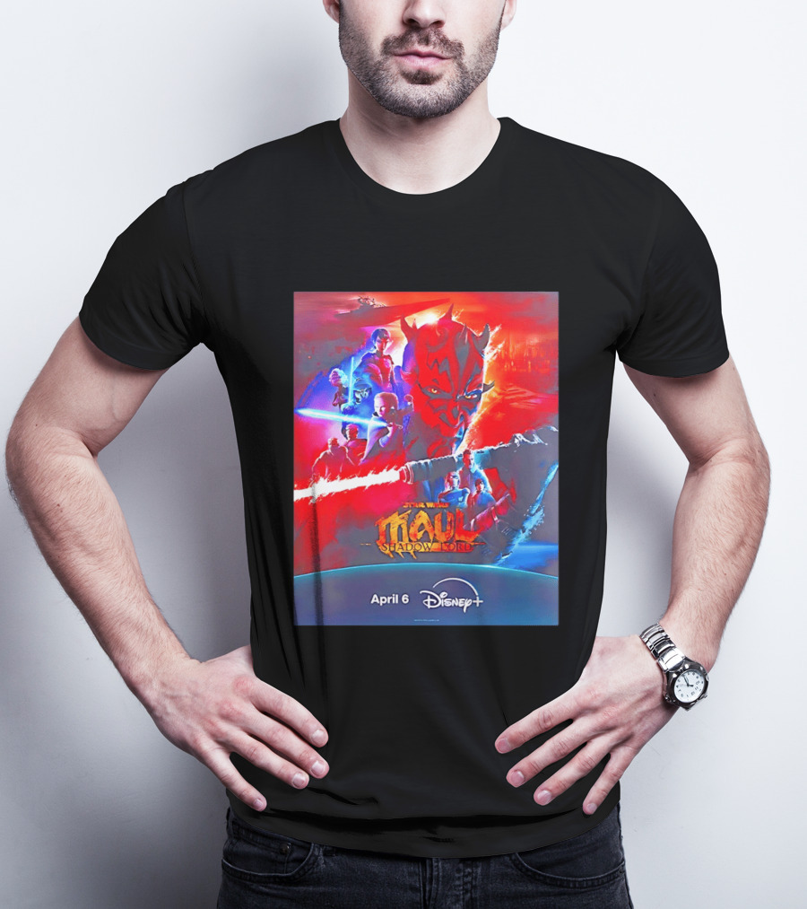 Star Wars Maul Shadow Lord Disney Plus April 6 2026 T-Shirt