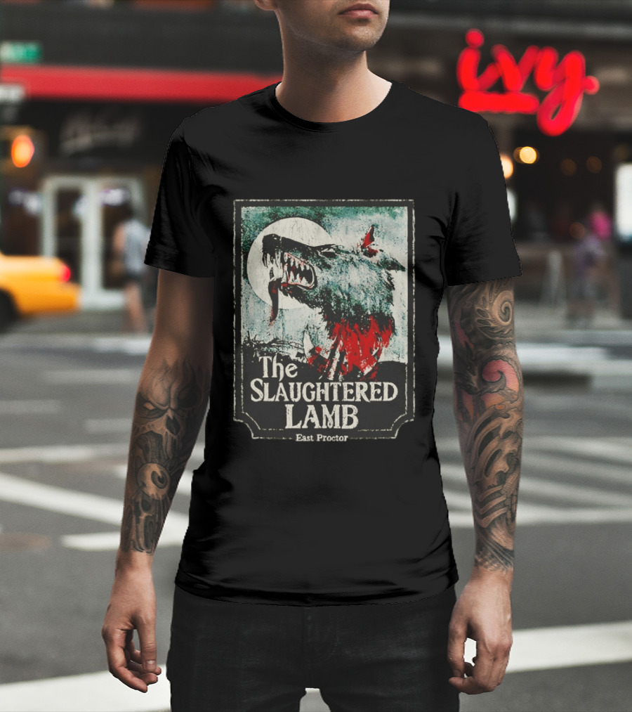 The Slaughtered Lamb East Proctor Werewolf Blood Moon Iconic Horror T-Shirt