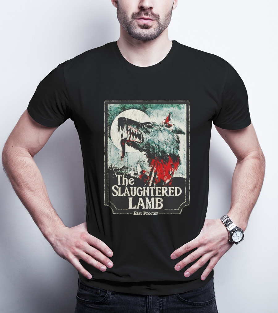 The Slaughtered Lamb East Proctor Werewolf Blood Moon Iconic Horror T-Shirt