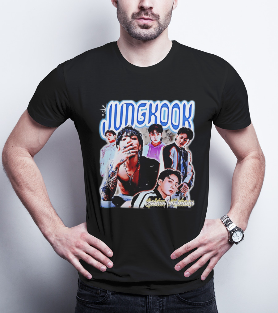 Jungkook Golden Maknae Multicolor Fashion T-Shirt