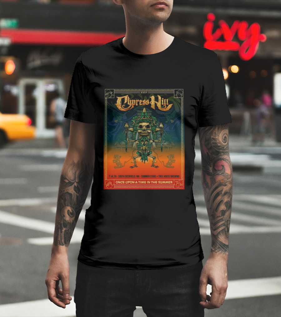 Cypress Hill XXXV Once Upon A Time In The Summer South Deerfield MA Tree House Brewing July 14 2026 T-Shirt