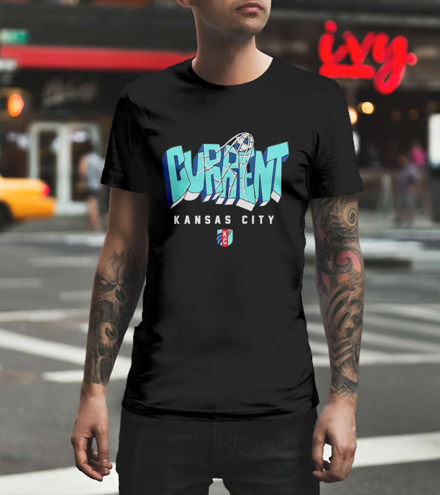 Kansas City Current KC Basketball Net T-Shirt