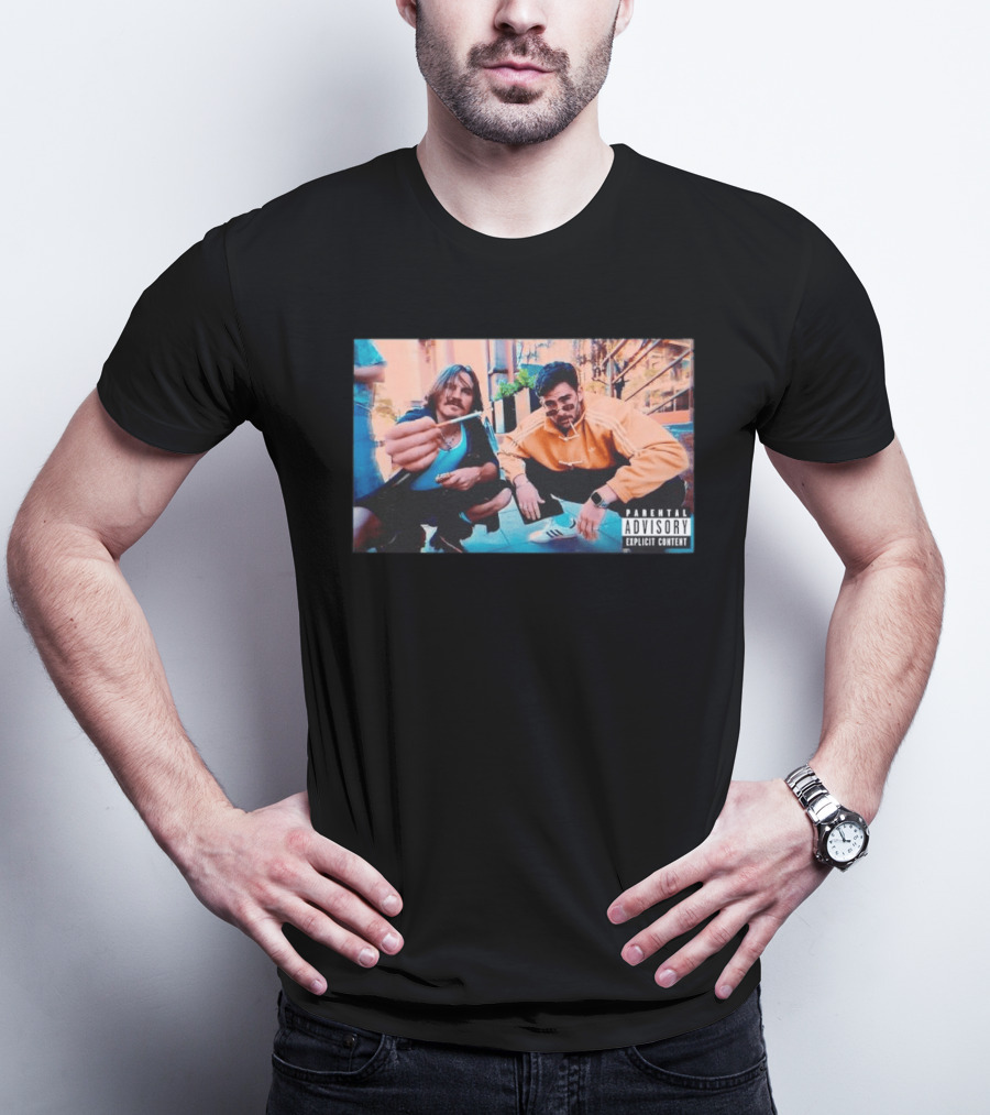 Parental Advisory Hasan Piker And Ethan Street Style Retro Photo T-Shirt