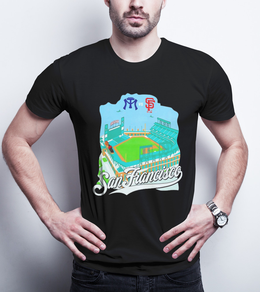New York Mets VS San Francisco Giants Oracle Park San Francisco T-Shirt