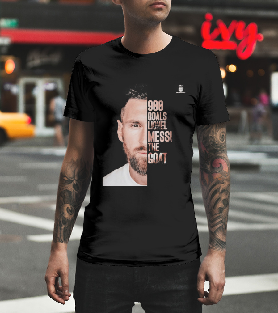 Lionel Messi The GOAT 900 Goals T-Shirt