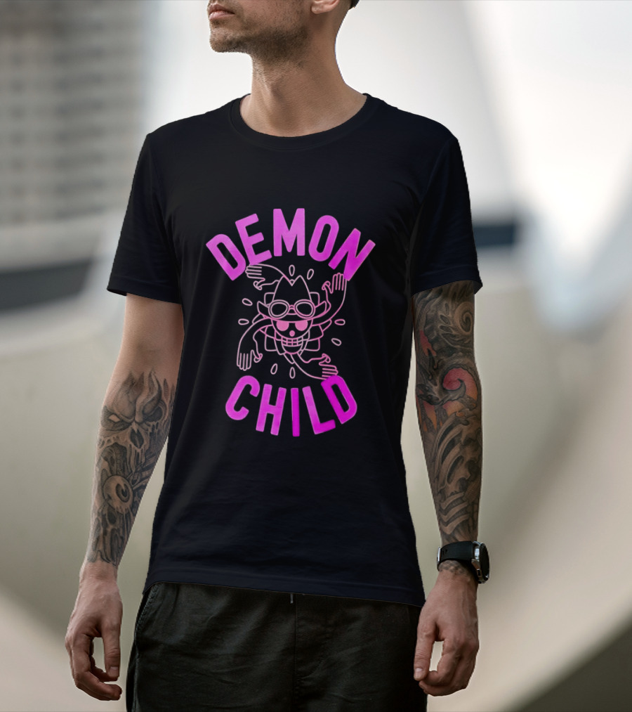 Demon Child Nico Robin Pink Line T-Shirt