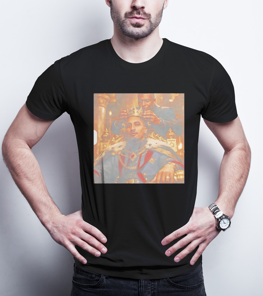 Raphinha Barcelona King Crowned Monarch Regal Throne Scene T-Shirt