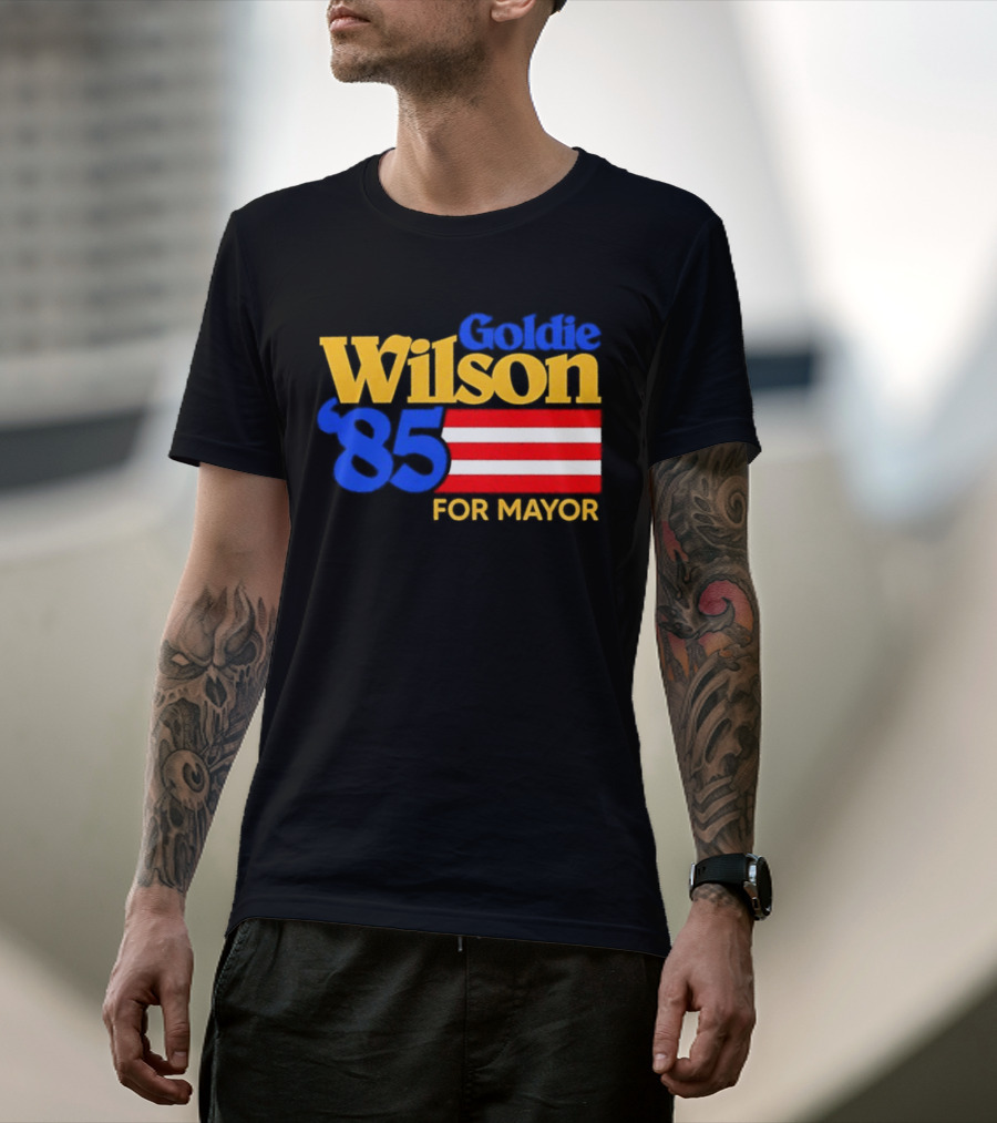 Goldie Wilson '85 For Mayor Back To The Future T-Shirt