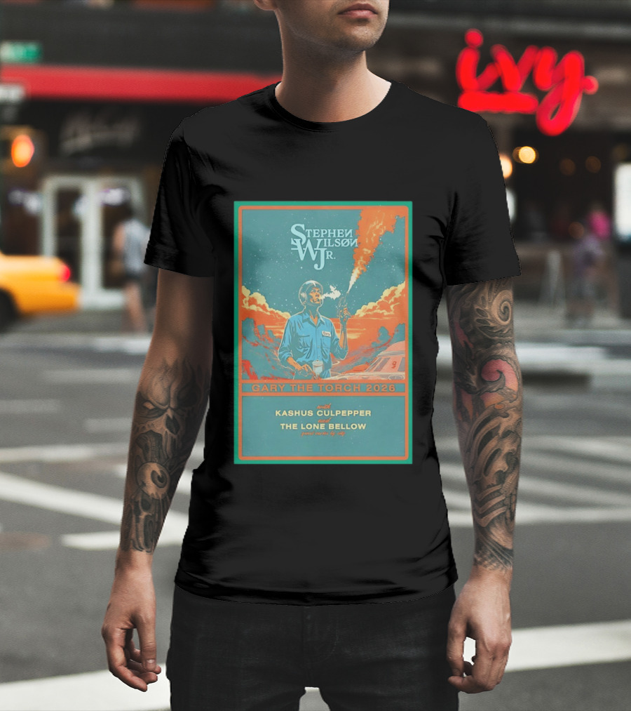 Stephen Wilson JR. Gary The Torch 2026 Tour Kashus Culpepper The Lone Bellow T-Shirt