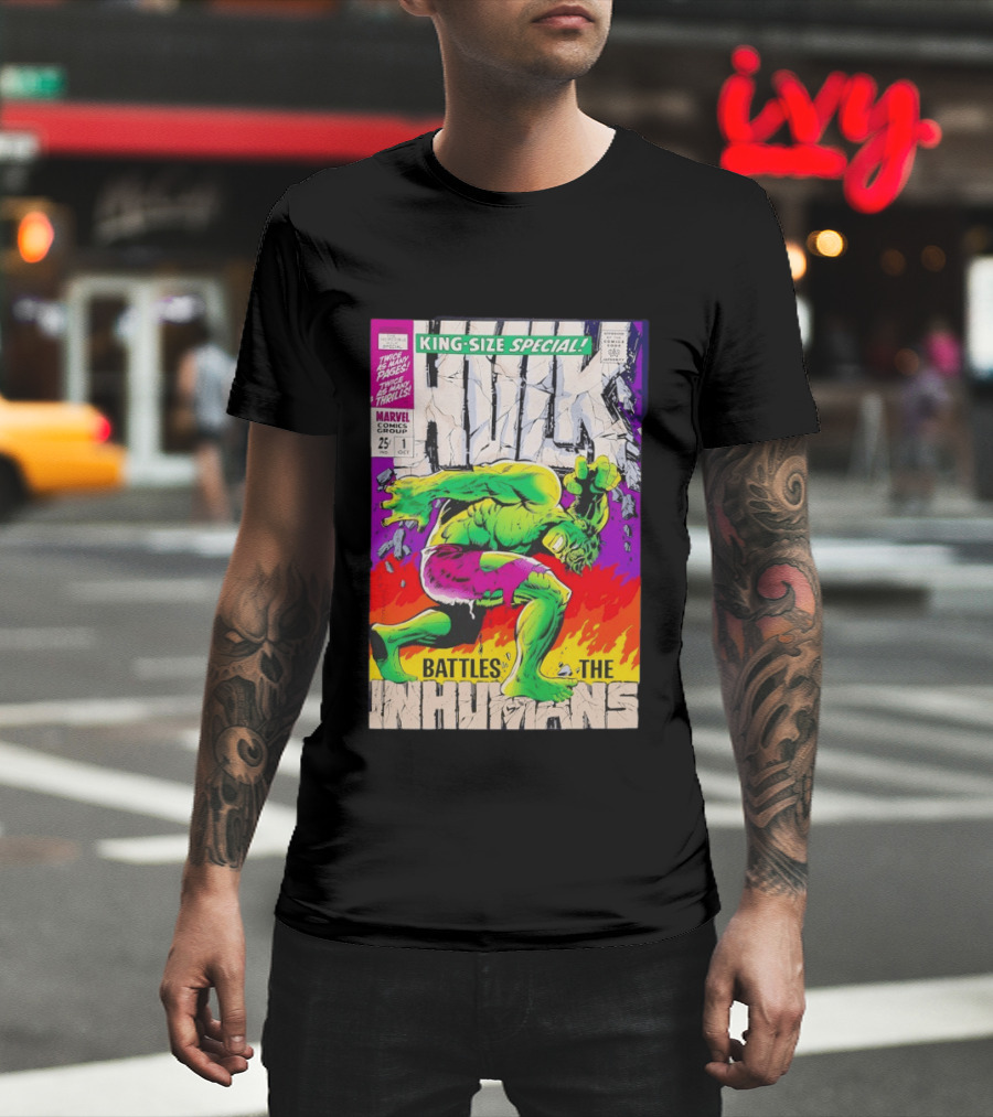The Incredible Hulk King Size Special Battles The Inhumans Marvel Comics Group 1968 Cover T-Shirt