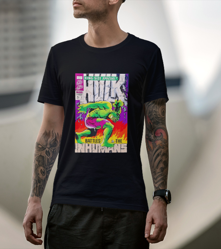 The Incredible Hulk King Size Special Battles The Inhumans Marvel Comics Group 1968 Cover T-Shirt