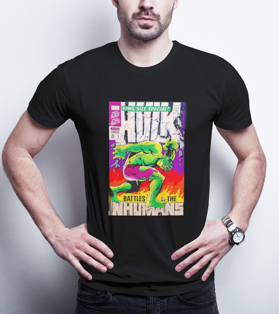 The Incredible Hulk King Size Special Battles The Inhumans Marvel Comics Group 1968 Cover T-Shirt