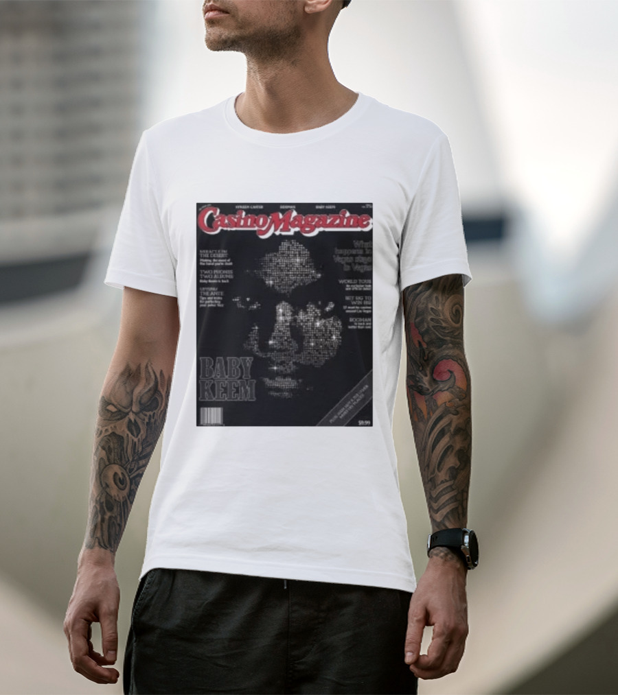 Casino Magazine Baby Keem World Tour Las Vegas Exclusive T-Shirt
