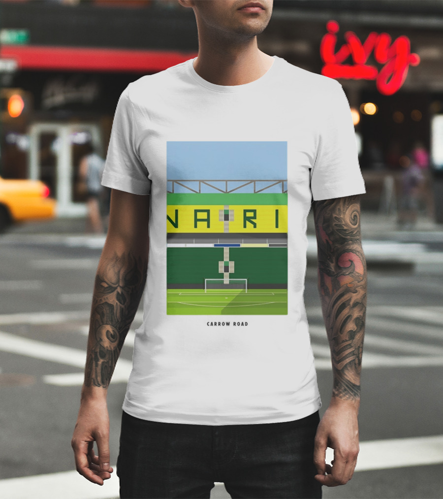 The Canaries Carrow Road Stadium Iconic Architecture T-Shirt