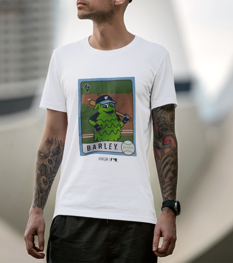 Hillsboro Hops Barley Go Hops Baseball T-Shirt