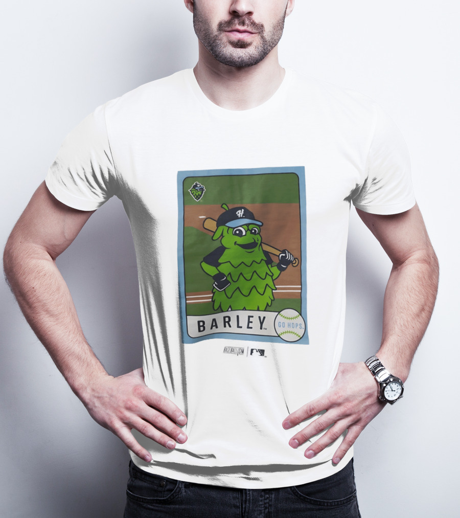 Hillsboro Hops Barley Go Hops Baseball T-Shirt