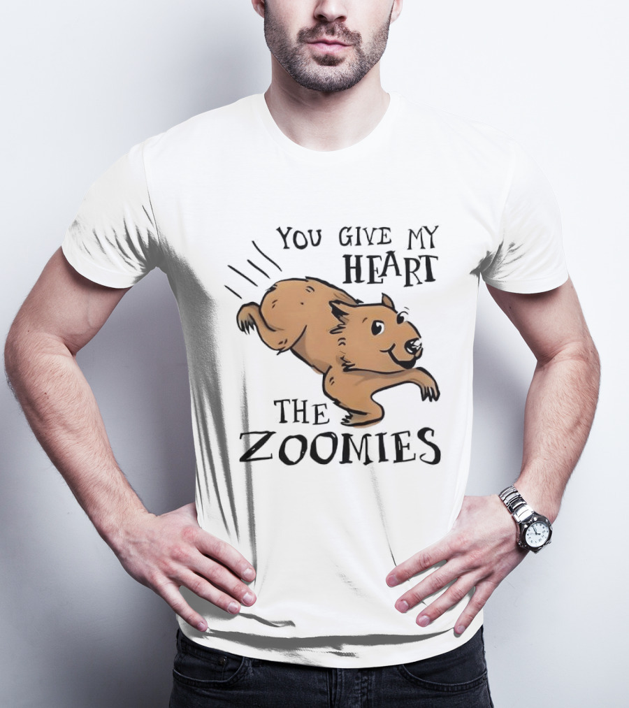 You Give My Heart The Zoomies Capybara T-Shirt