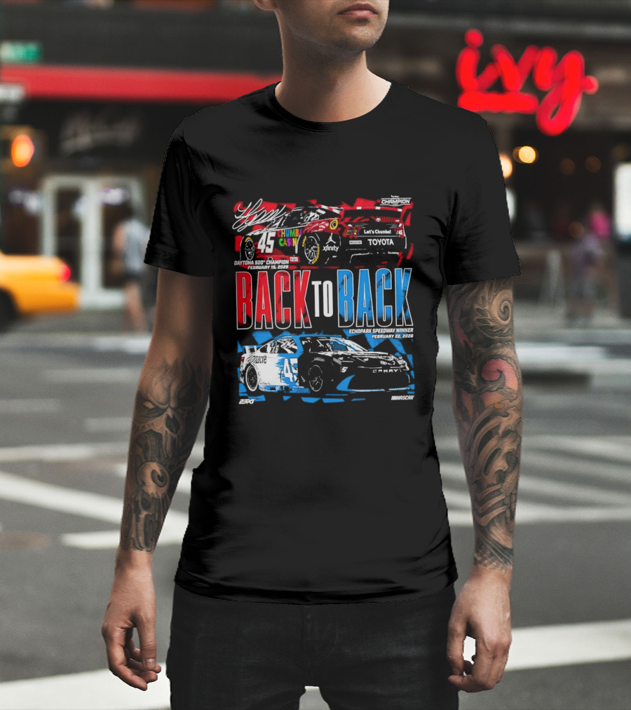 Back To Back Daytona 500 2026 Echopark Speedway Toyota Racing T-Shirt