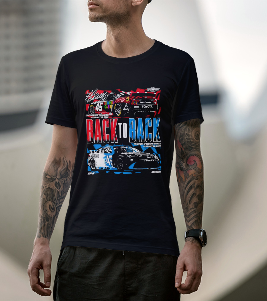 Back To Back Daytona 500 2026 Echopark Speedway Toyota Racing T-Shirt