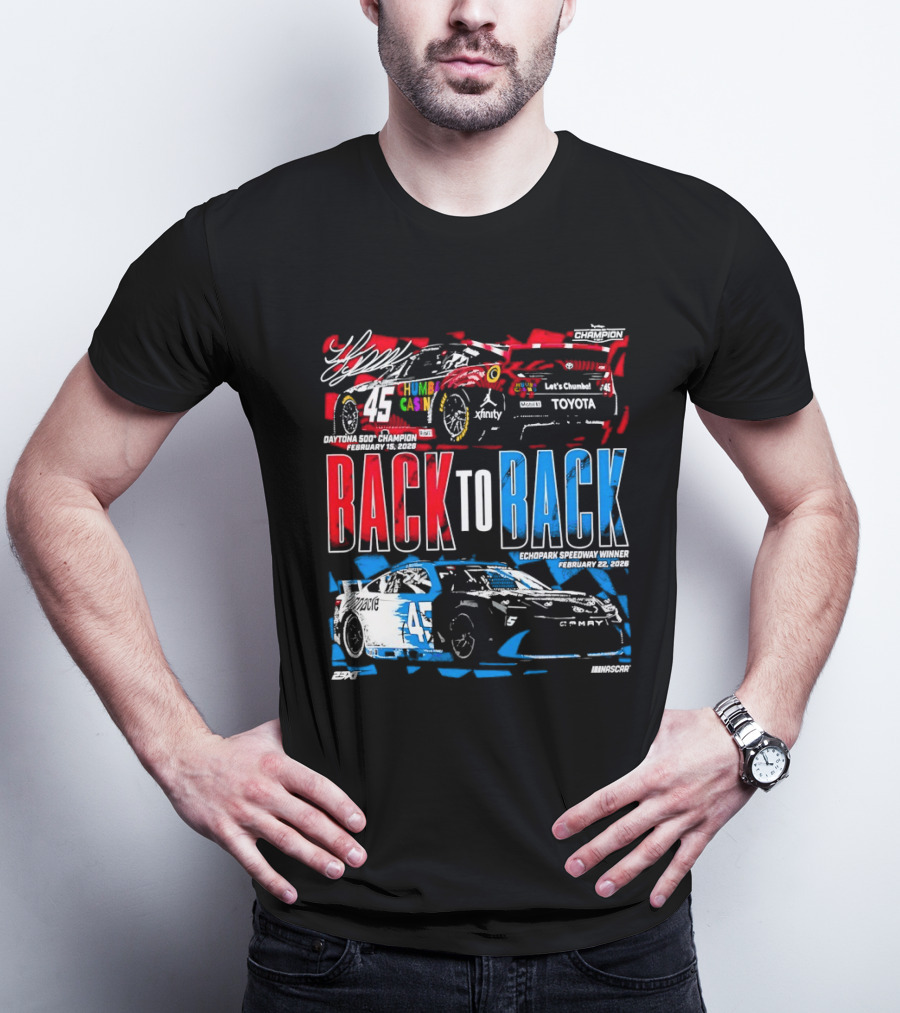 Back To Back Daytona 500 2026 Echopark Speedway Toyota Racing T-Shirt