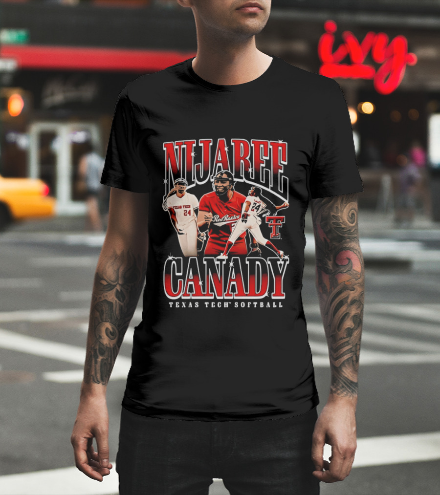 NiJaree Canady 24 Texas Tech Red Raiders Softball Star T-Shirt