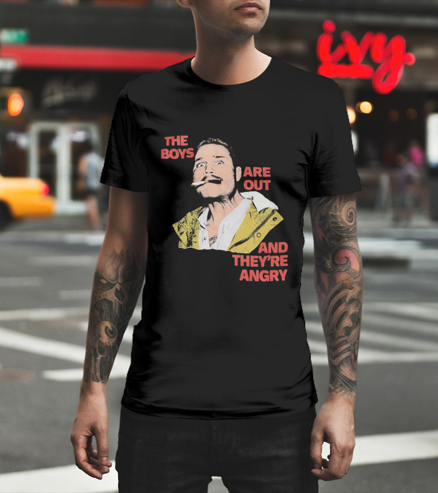 Zach Bryan The Boys Are Out And They're Angry Bold Comic T-Shirt