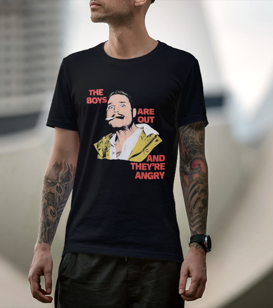 Zach Bryan The Boys Are Out And They're Angry Bold Comic T-Shirt