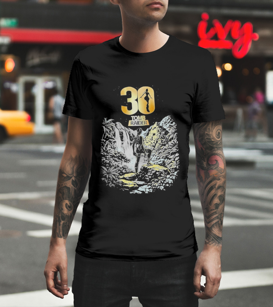 30 Years Tomb Raider Celebration Wings T-Shirt