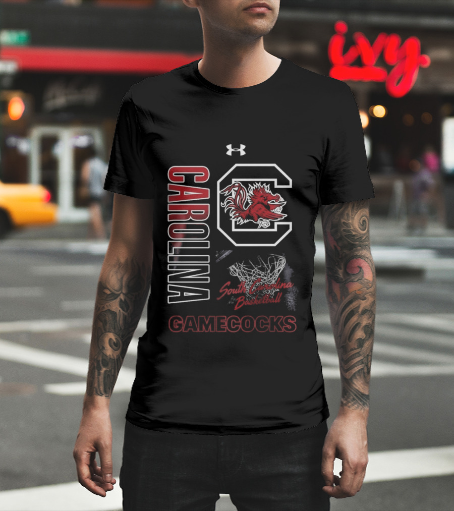 South Carolina Gamecocks Basketball 2026 C Logo Rooster T-Shirt