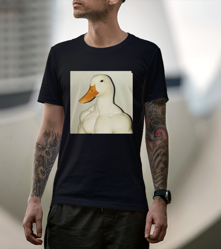Muscle Goose Meme Buff Animal Bodybuilder Goose T-Shirt