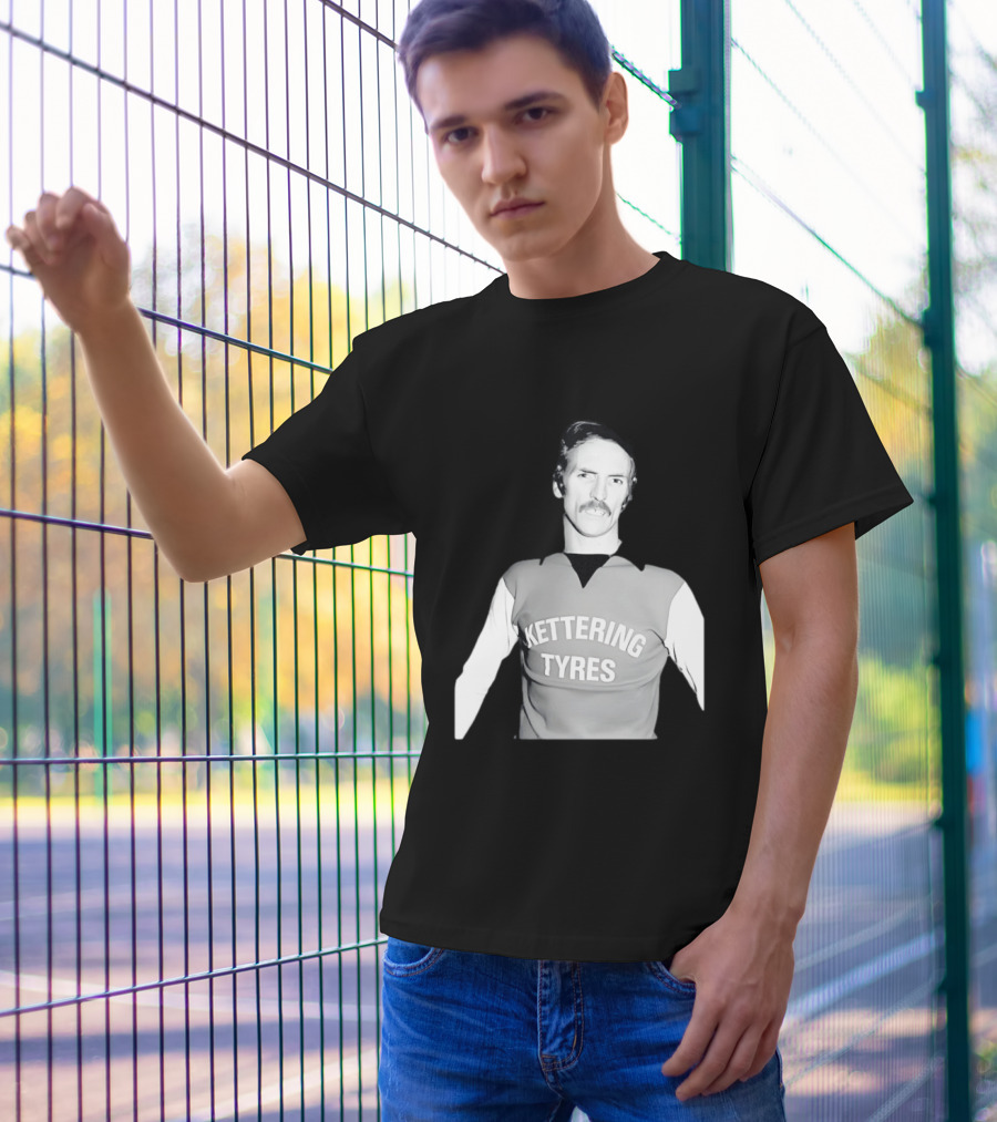 Derek Dougan Kettering Tyres Football Top T-Shirt