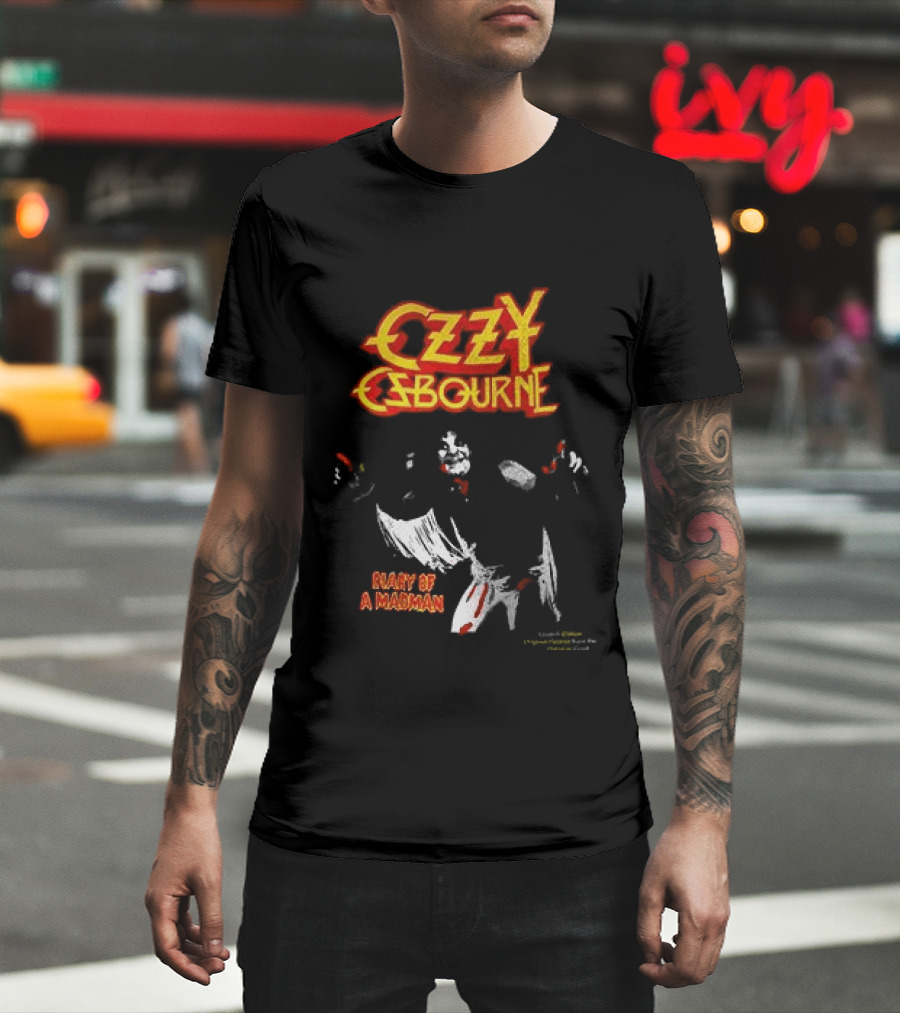 Ozzy Osbourne Diary Of A Madman Album T-Shirt